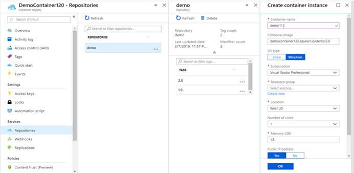 Working With Azure Container Instances